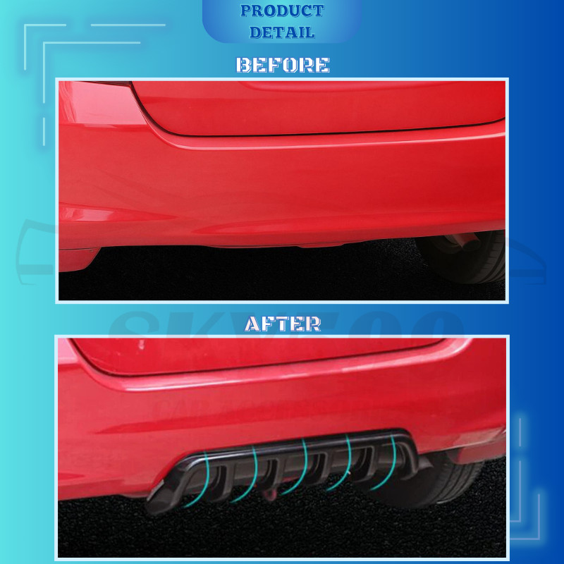 Car Bumper Guard Replaceable Easy Installation Universal Car Rear ...