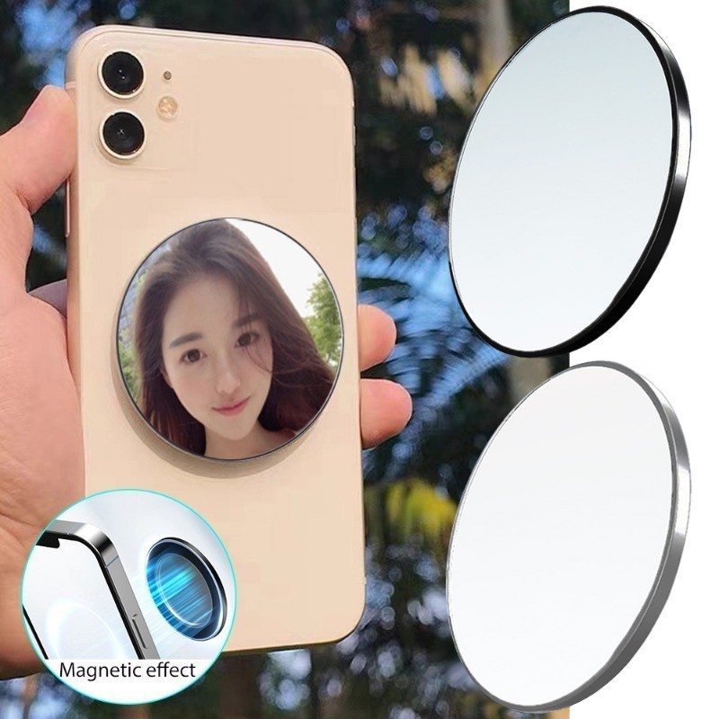 Magnetic Selfie Mirror Set - New Color Phone Back Convex Mirror - With ...