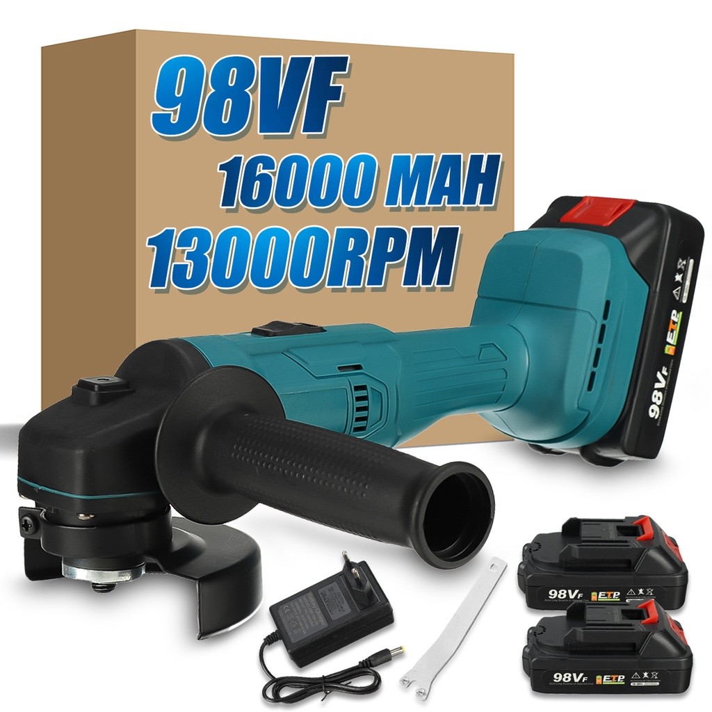 1500W Electric Cordless Angle Grinder 100mm With 32000 mAh / 16000 mAh ...