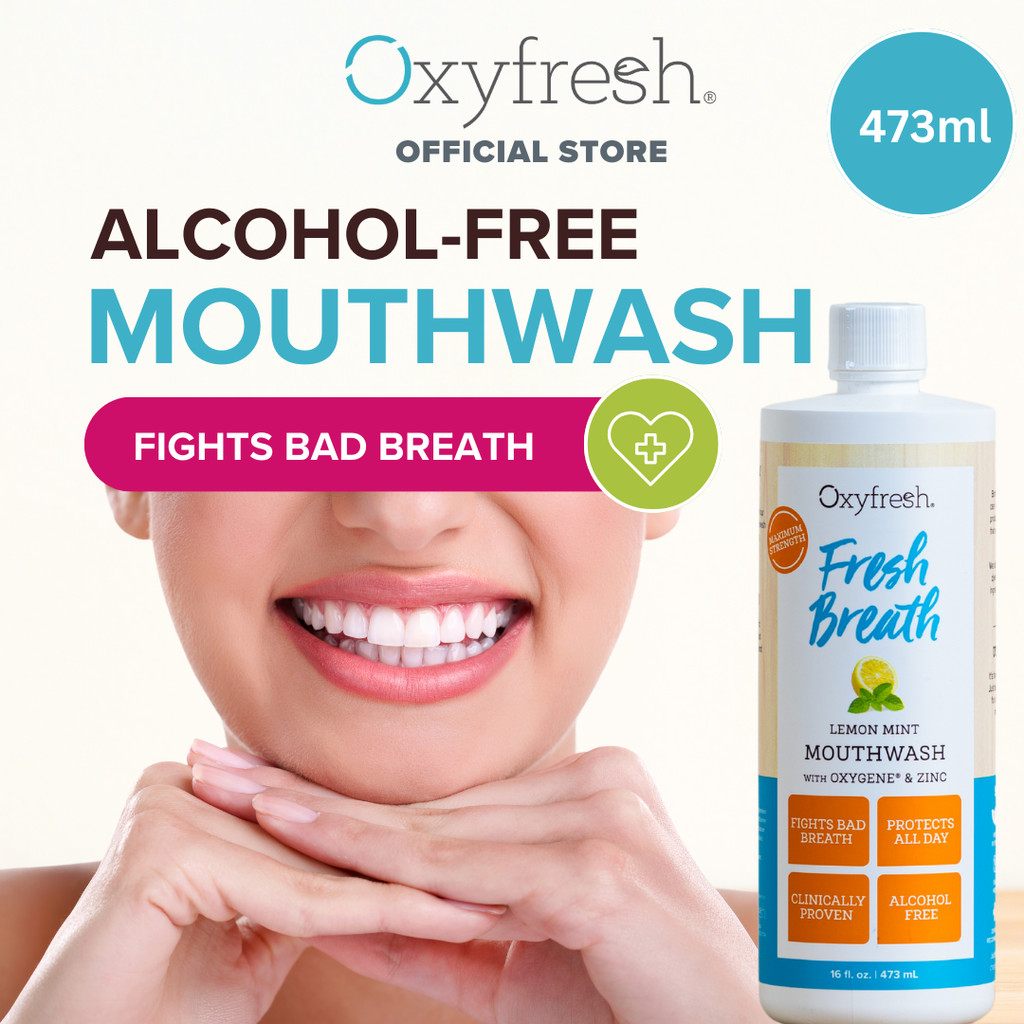 Oxyfresh Kids Mouthwash Fresh Breath Lemon Mint Mouthwash - Alcohol Free | Antibacterial (89 ...