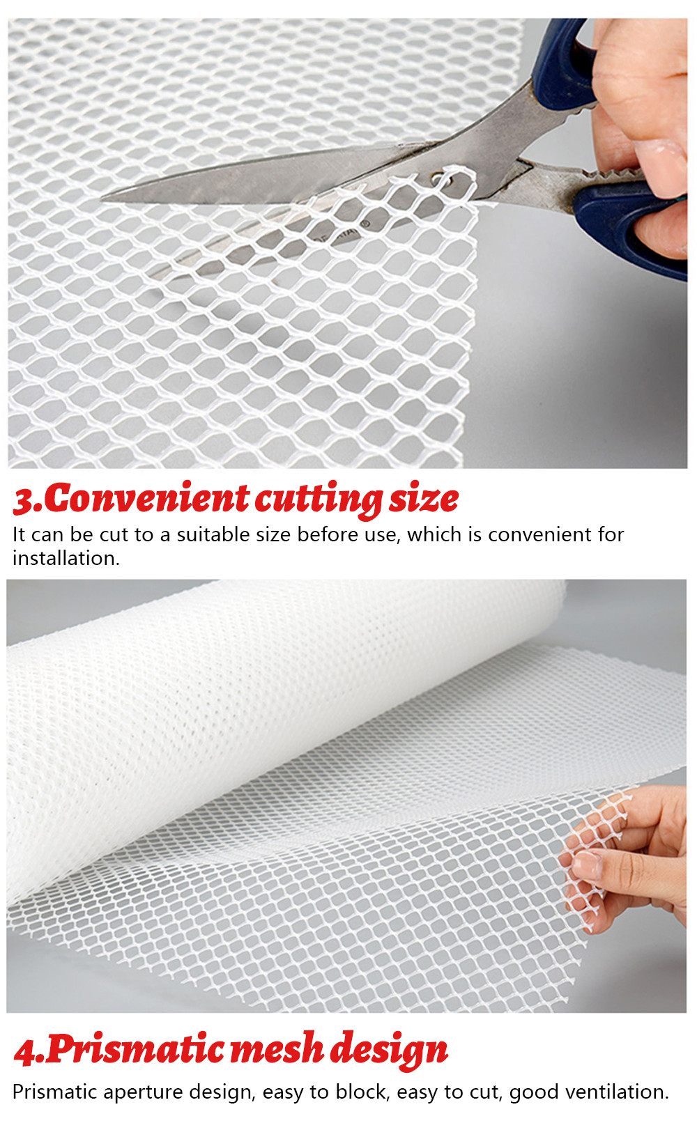 [SG SELLER ] Window Mesh 0.8cm / 1.8cm / 5cm Multi-purpose Black White ...