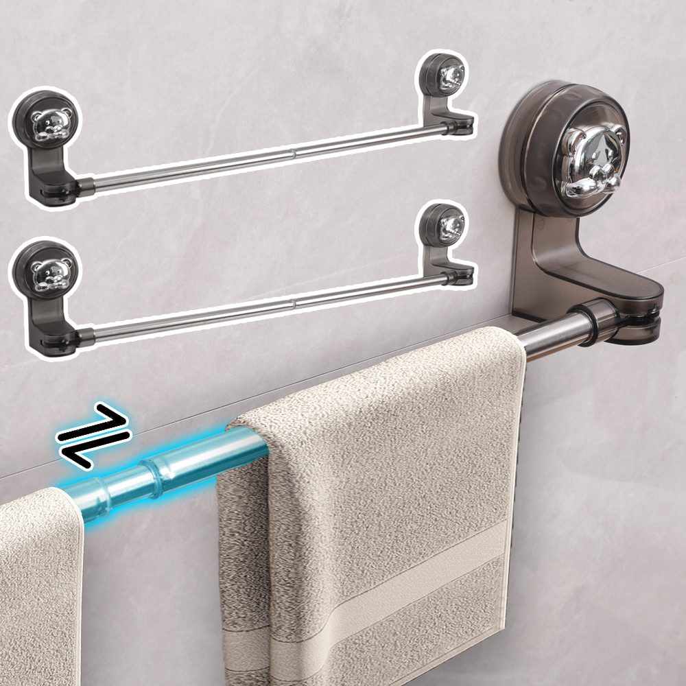 Multipurpose Adjustable Towel Slipper Racks Retractable Suction Cup ...