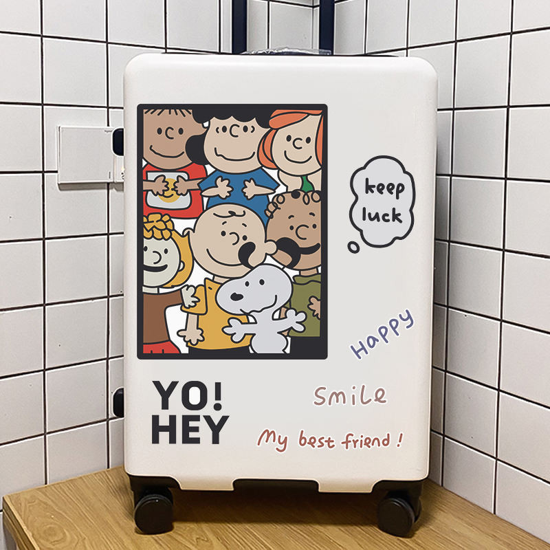 - New * Cartoon Cute Dog Sticker Suitcase Suitcase Trolley Case Wall ...