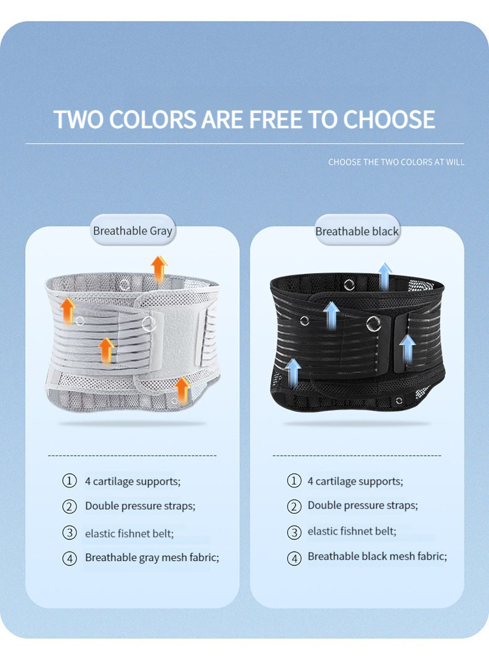 Lumbar Support Waist Belt Breathable Back Spine Support Corset Disc ...