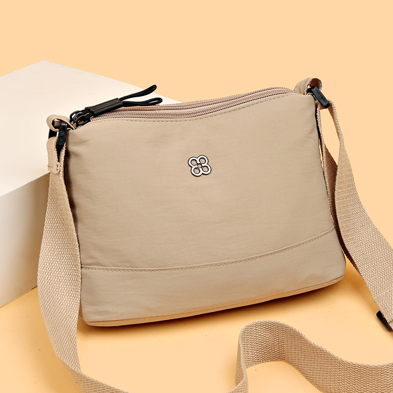 Retro Color Lightweight Bags Commute Minimalist Multilayer One Shoulder ...