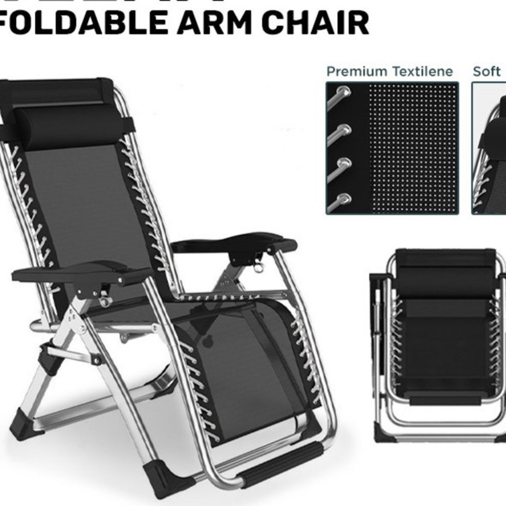 Foldable Arm Chair Reclining Chair | Shopee Singapore