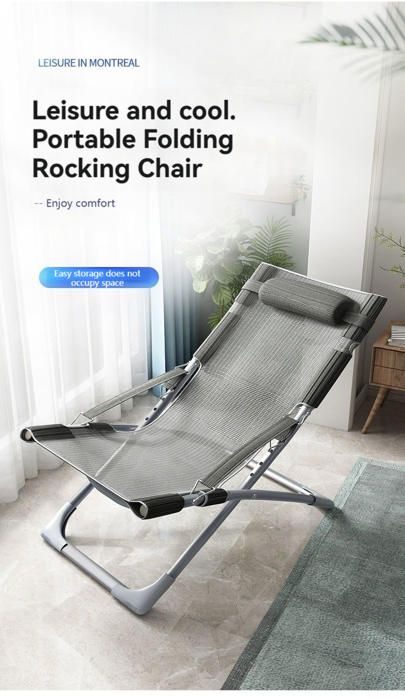 Nap Lounge Chair Portable Folding Sun Lounger Outdoor Beach Chair Home ...