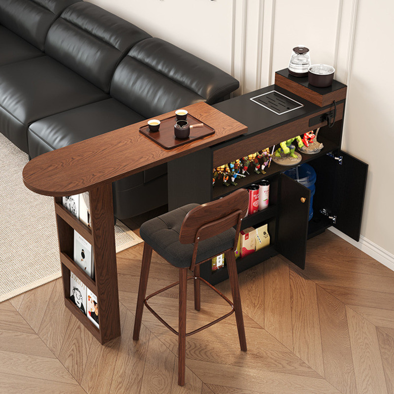 Balcony Household Leisure Table Retractable Partition Bar Table Tea ...