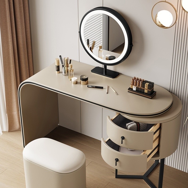 Dressing Table All Solid Wood Vanity Table Scalable Design Makeup Table ...