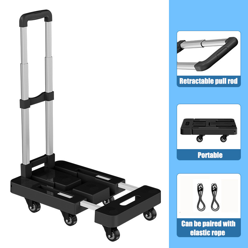【SG Seller 🚚】Flatbed Trolley/Trolley Cart / Trolley Storage / Foldable ...