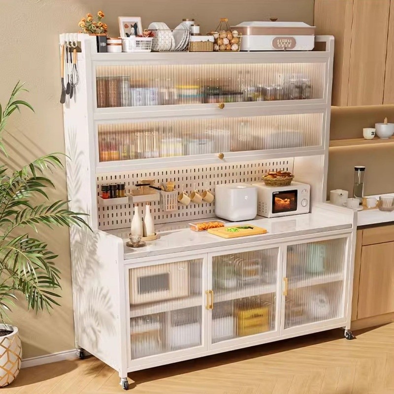Kitchen Rack Shelf Multifunctional Floor Standing Multi-Layer Sideboard ...
