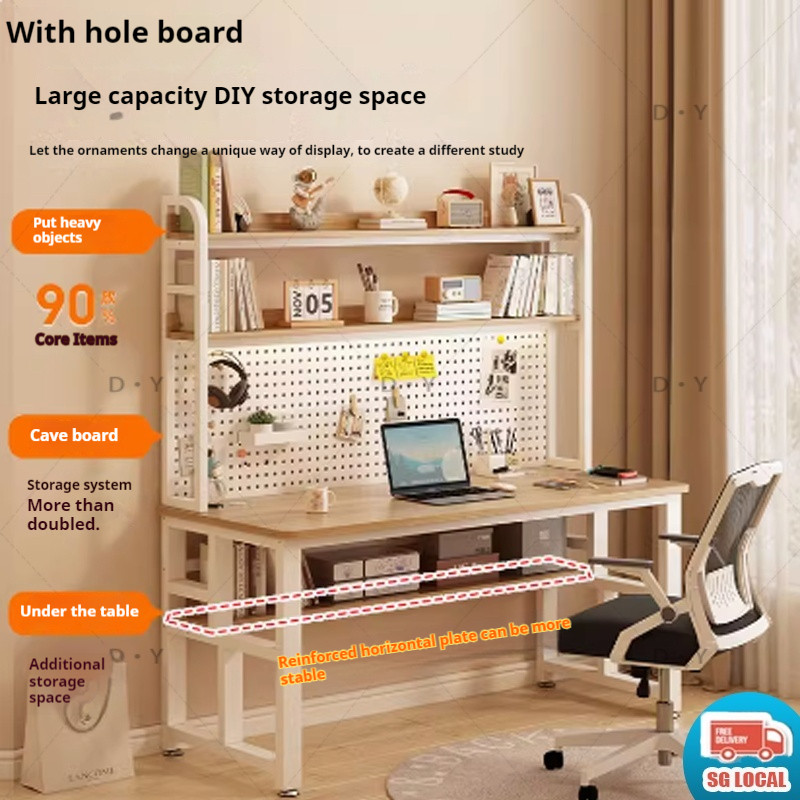 DXY Study Table With Bookshelf Storage Rack Writing Comprehensive For ...