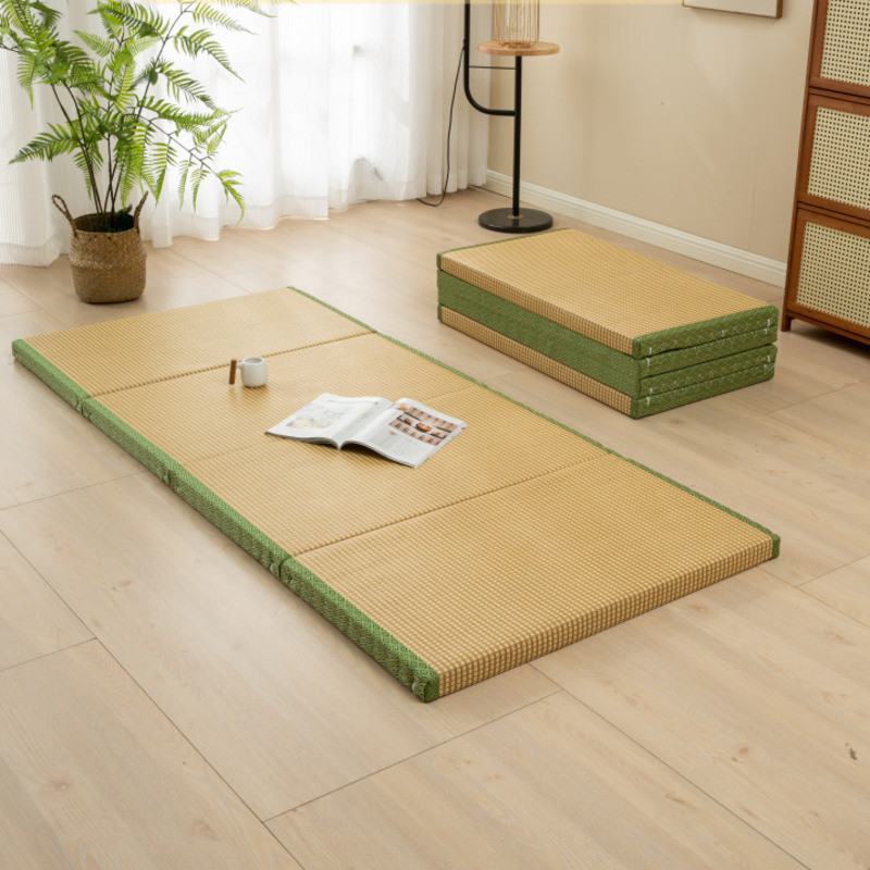 Tatami Mattress Foldable Coconut Palm Sleeping Coog Brown Japanese ...