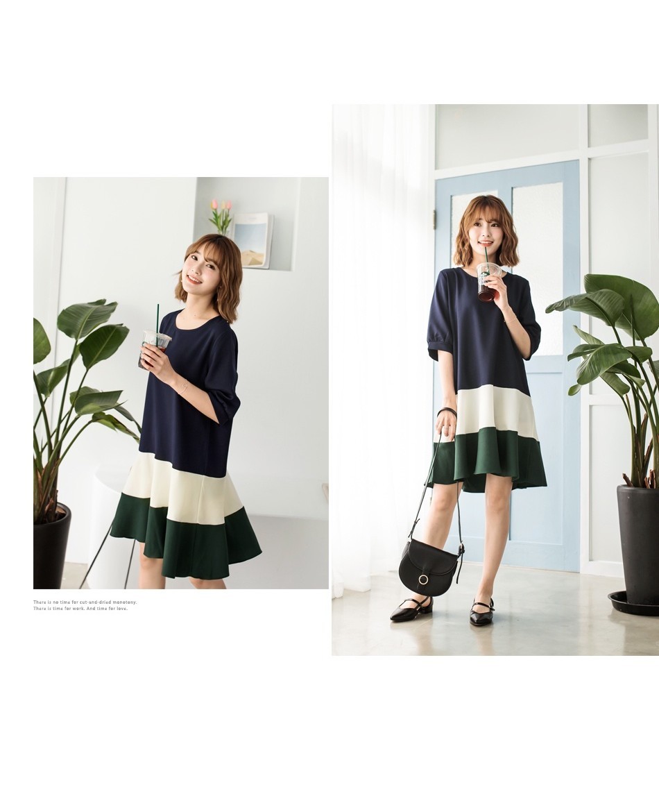 Weekend X Ob Design Casual Women Clothes Short Sleeve Colorblock Mini ...