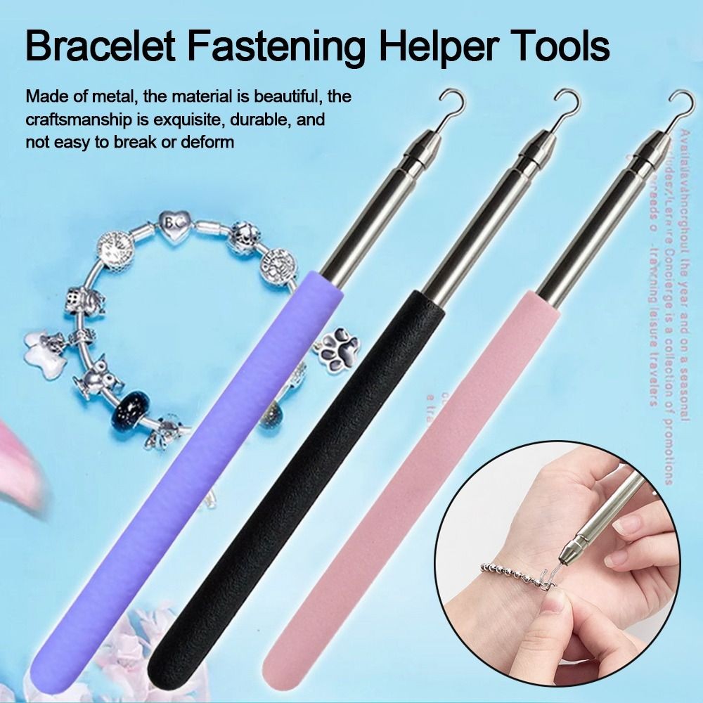 Clasps Stainless Steel Bracelet Tool Retractable Jewelry Pliers Hand ...