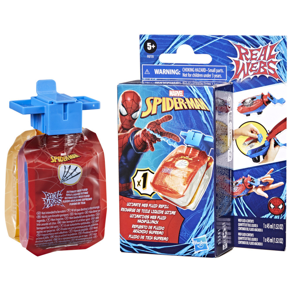 Marvel Spider-Man Real Webs Ultimate Web Fluid Refill for Real Webs ...