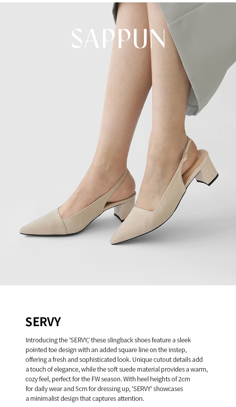 [SAPPUN] Servy Slingback Heels (2/5cm) | Shopee Singapore