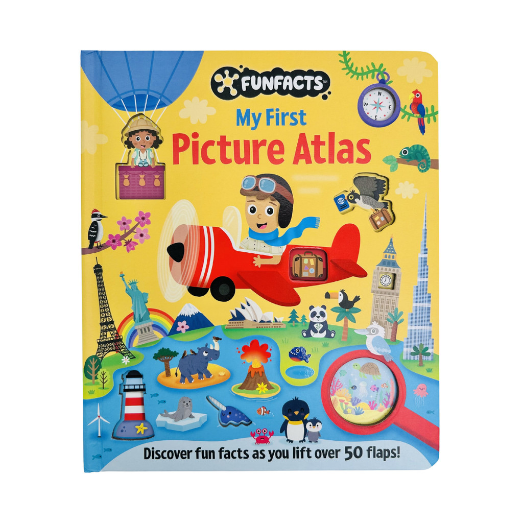 My First Picture Atlas Lift The Flaps Educational Book To Learn With 50 ...