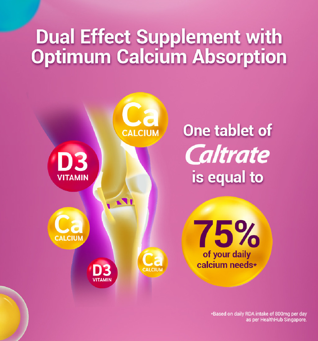 [2 Pack] CALTRATE Bone & Muscle Dual Action Calcium 600mg + 500IU ...