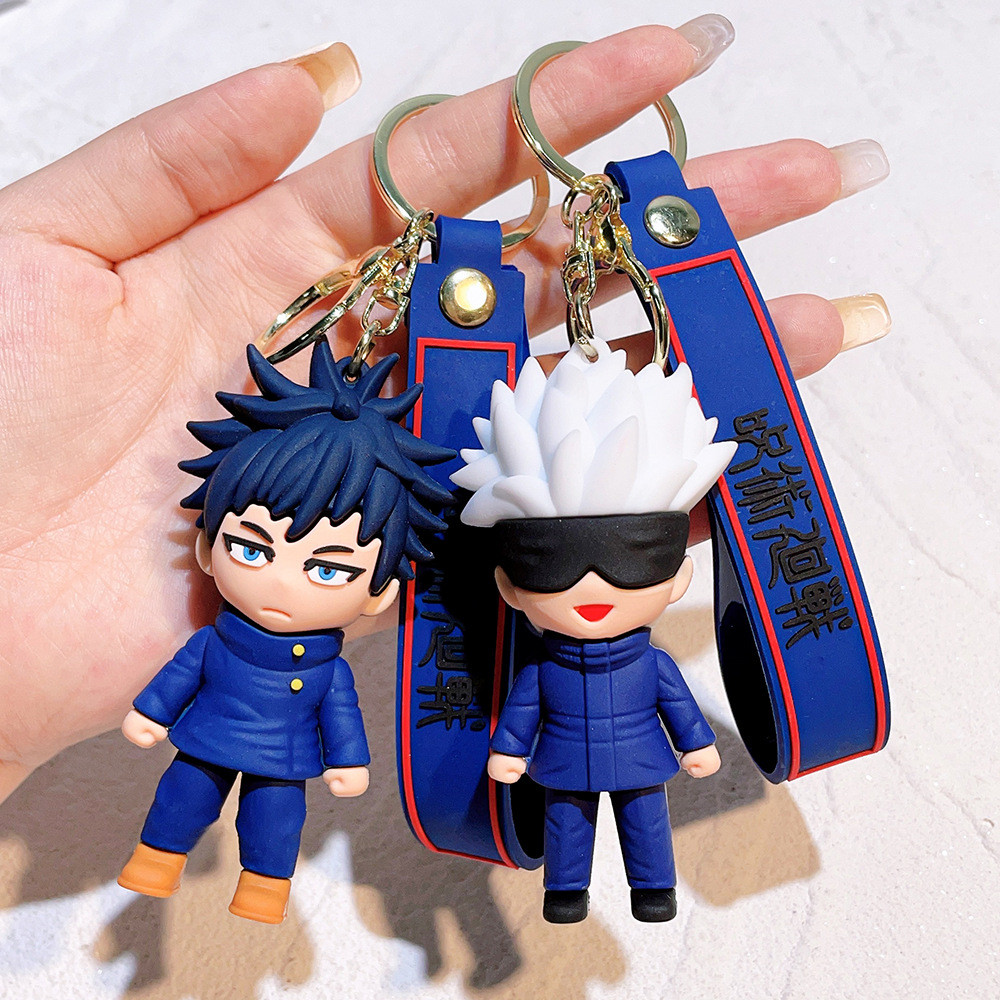Jujutsu Kaisen Car Keyring Itadori Yuji Anime Keychains Satoru Gojo ...