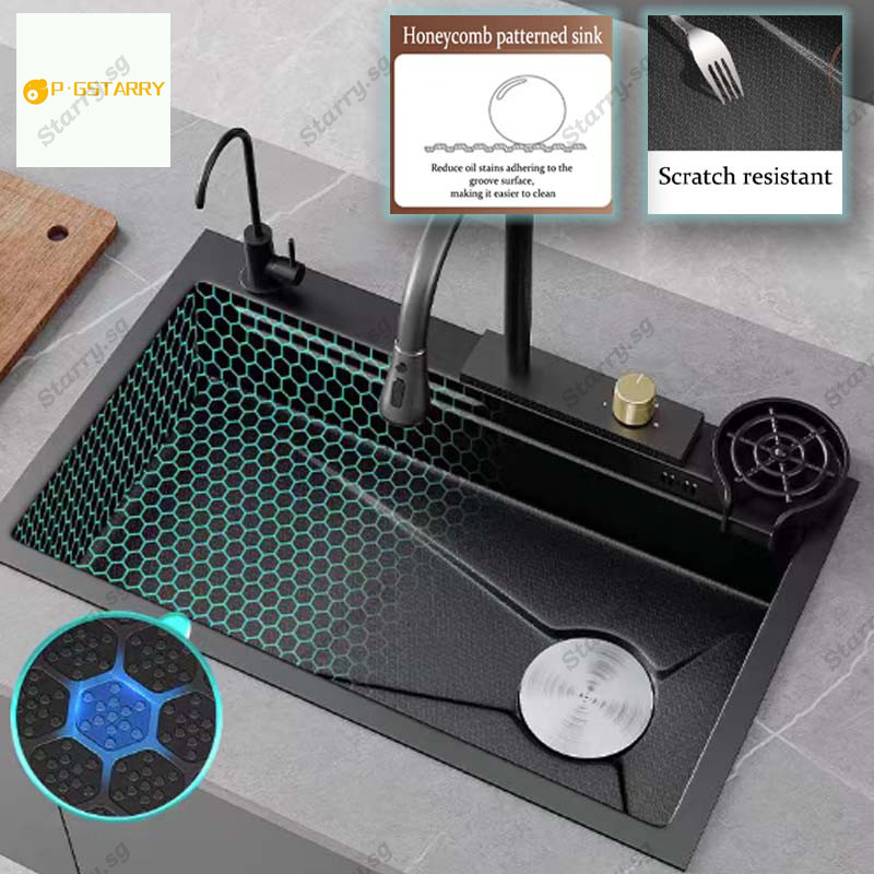 S·T Kitchen Sink Honeycomb Pattern Stainless Steel Kitchen House ...
