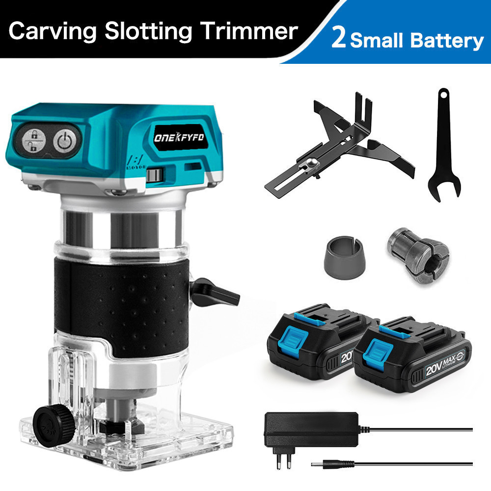 3300rpm Brushless Electric Handheld Trimmer Cordless Portable Wood ...