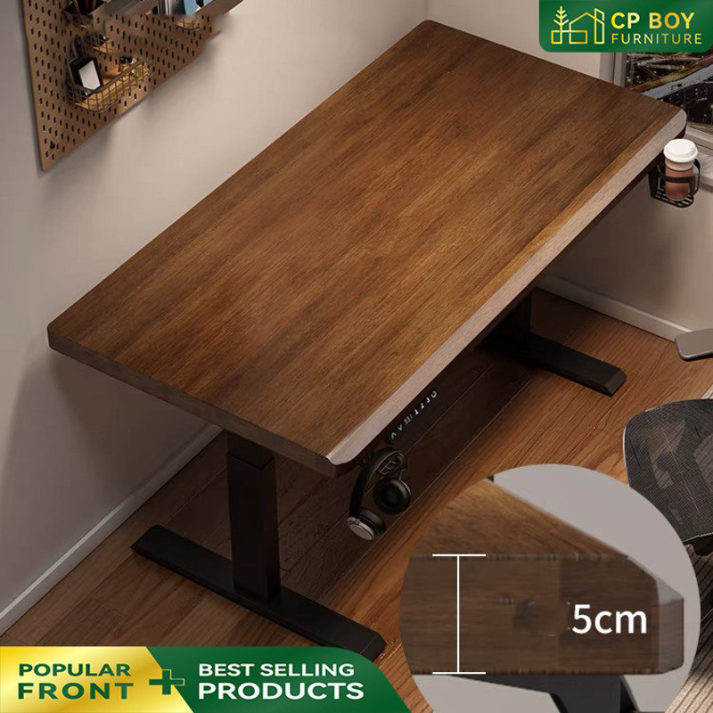 Ssr Solid Wood Electric Height Adjustable Table Intelligent Computer ...