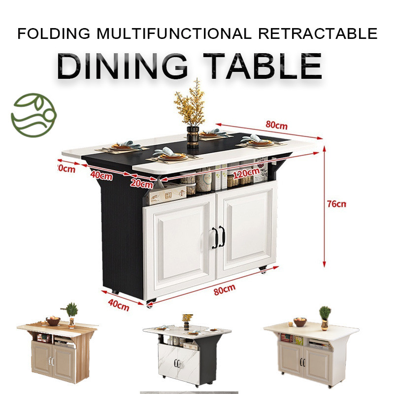 SAD Dining Table Folding Multifunctional Retractable Dining Table ...