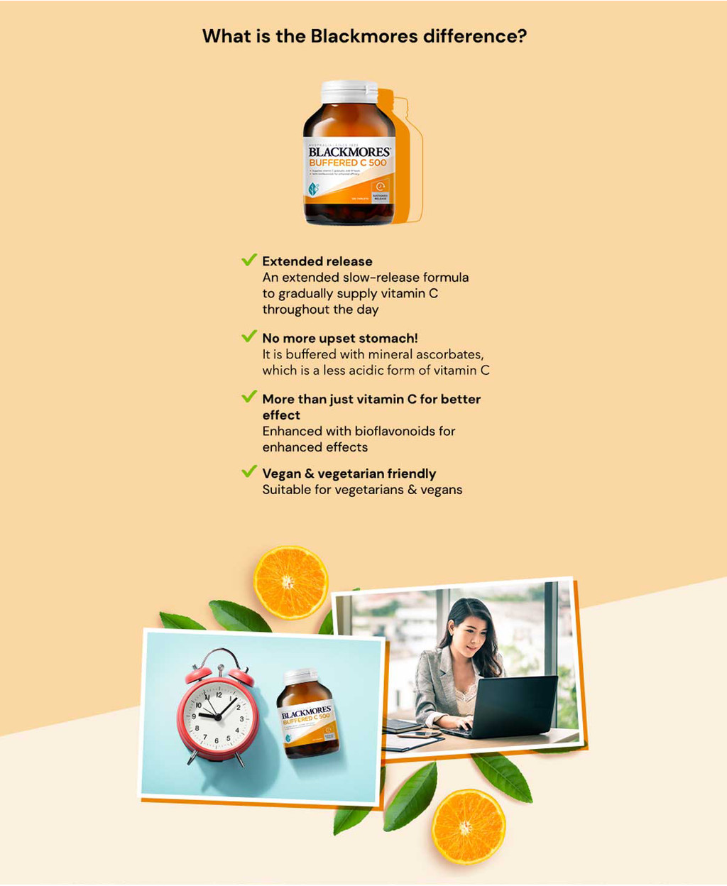 Blackmores Buffered C 500 Vitamin C Tablets (120s) | Shopee Singapore