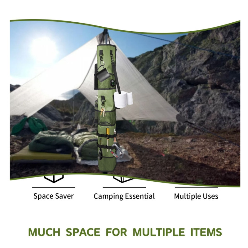 Camping Hanging Organizer - Foldable Outdoor Tool Bag for Camping, RV ...