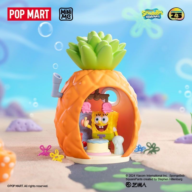Popmart POPMART SpongeBob SquarePants Carnival Anniversary Series Scene ...