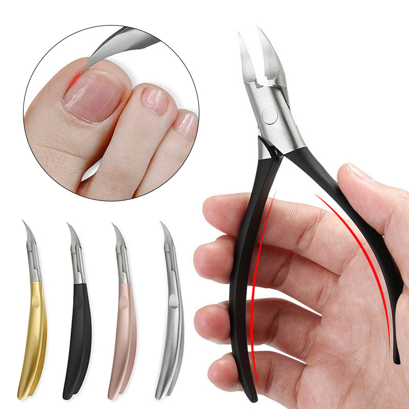 Nail Cuticle Nipper Scissors Stainless Steel Manicure Clipper Dead Skin ...