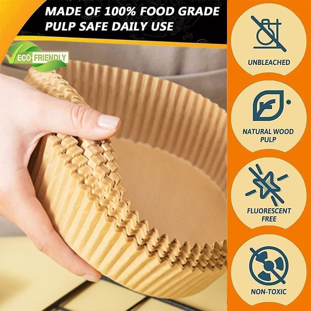 50pcs Waco Air fryer Parchment paper (Round/Square) 16cmx4.5cm | Shopee ...