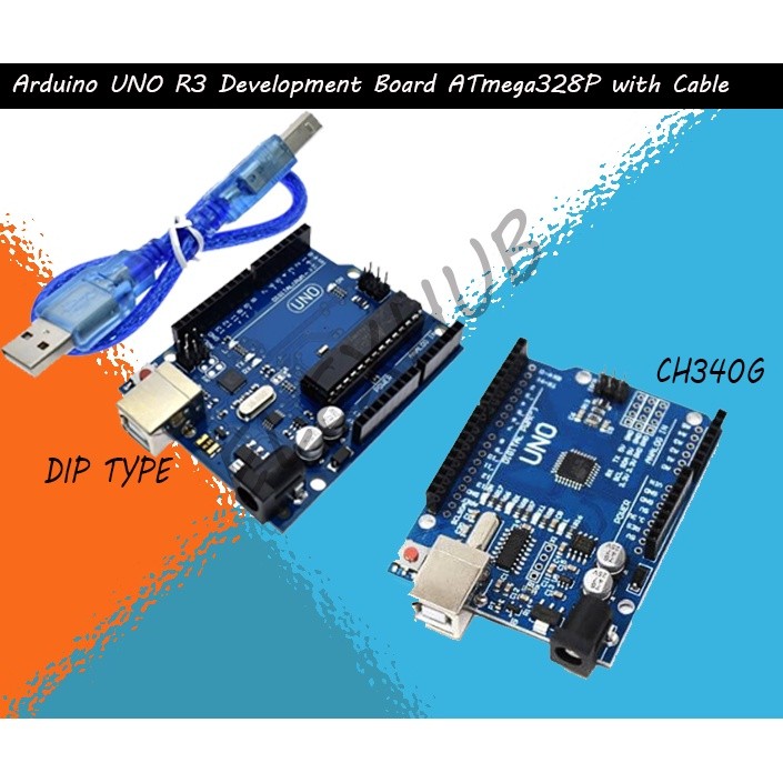 UNO R3 board compatible with Arduino IDE ATmega328P CH340 DIP | Shopee ...