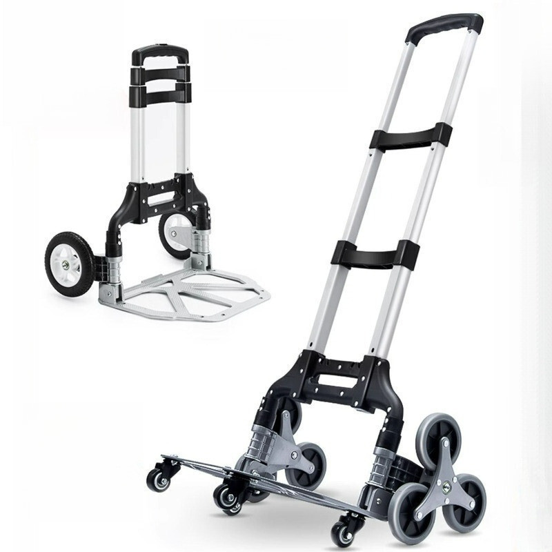 Climbing Stairs Trolley Portable Grocery Trolley Foldable Shopping Cart ...