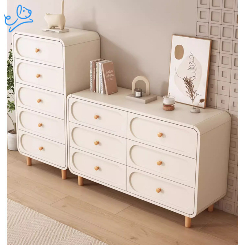 DG Wooden Cream Drawer Bedside Cabinet Storage Living and Dining Room ...