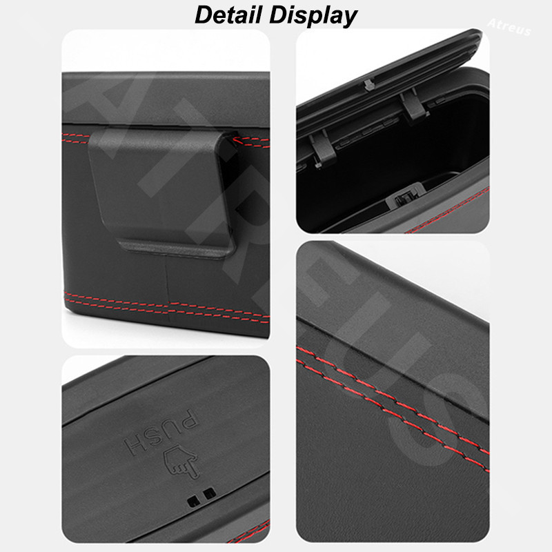 BMW M Multifunction Car Trash Can Garbage Dustbin Organizer Leather ...