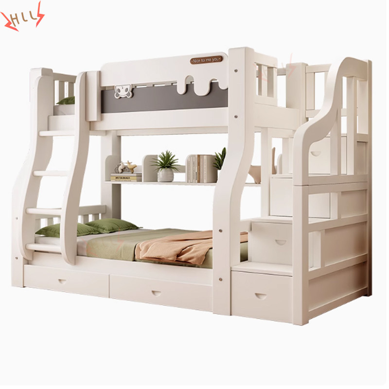 Double Solid Wood Mother Child Two Layers Of Multifunctional Bunk Beds ...