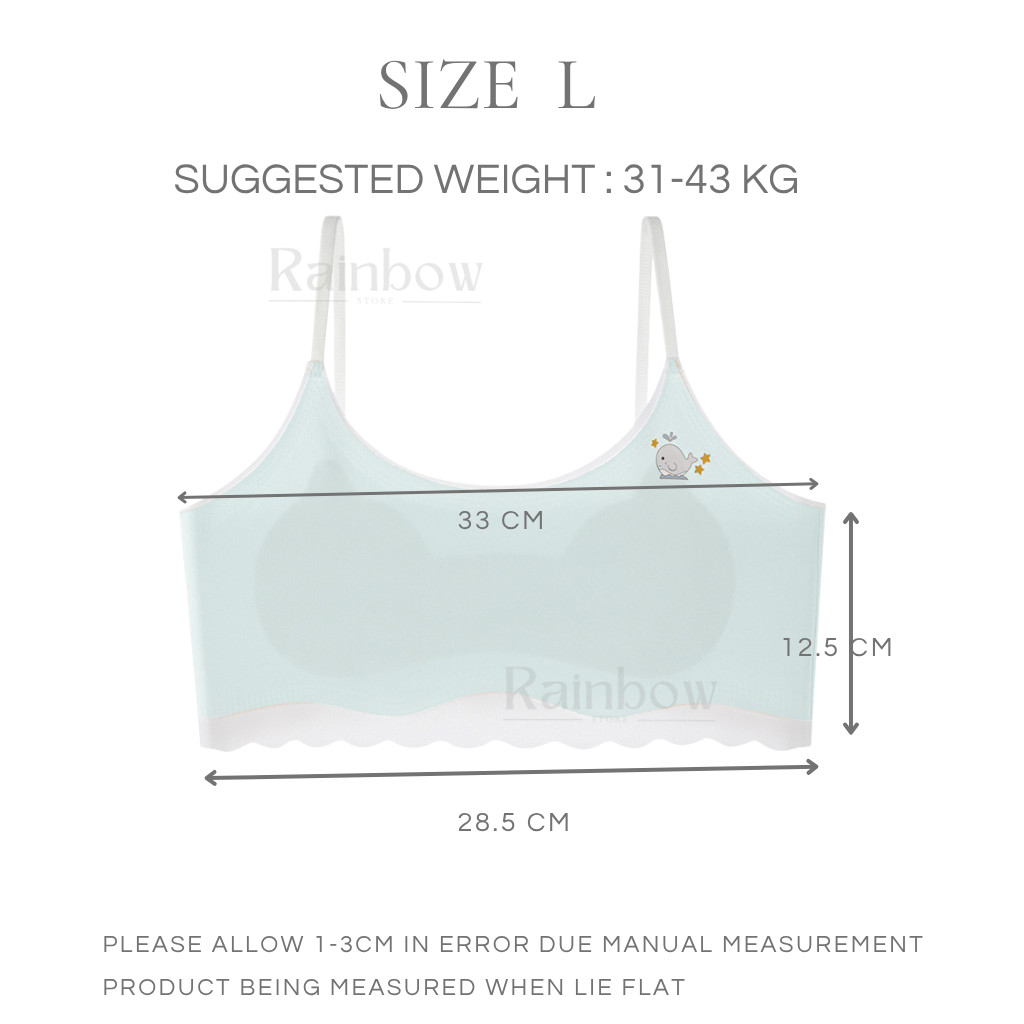 Bra Remaja Girl Training Bra Teenage Seamless Bra Young Student No ...