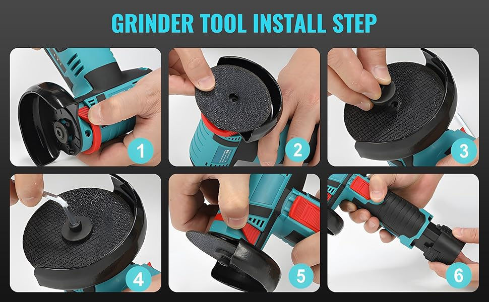 Fast Delivery⚡Mini Angle Grinder Cordless Angle Grinder, 12V 19500rmp ...