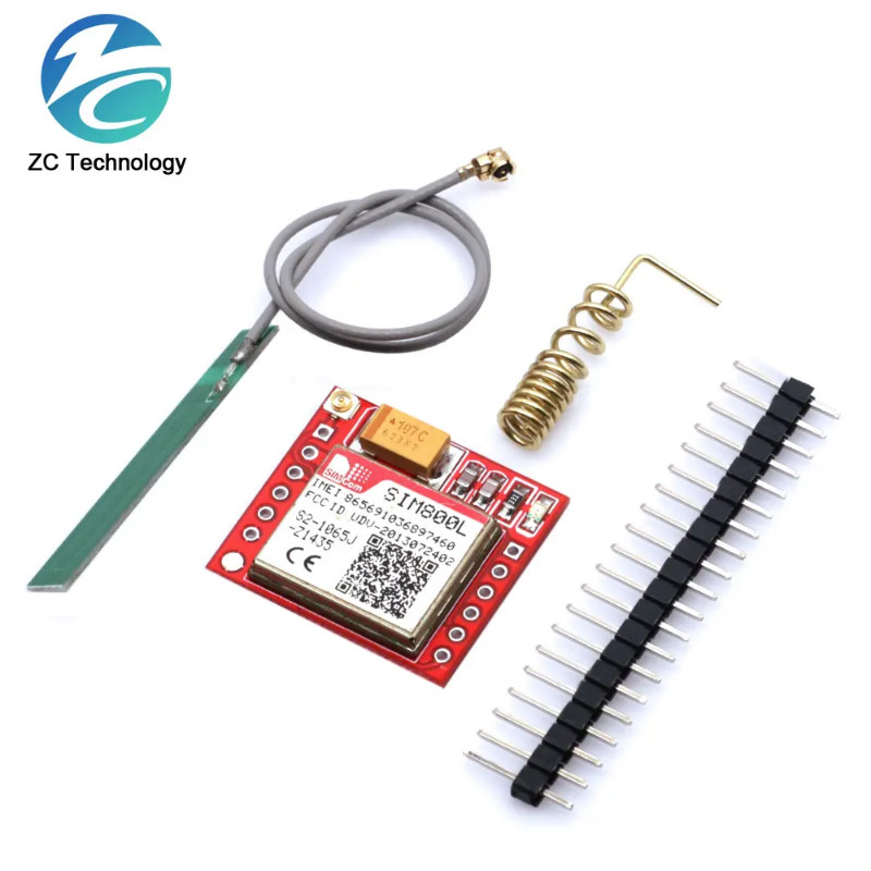 SIM800L GPRS GSM Module Core Quad-band TTL Serial Port IPX Interface ...