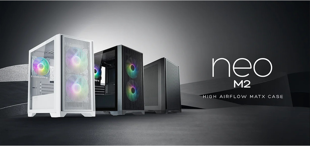 Tecware NEO M2 OMNI TG ARGB MATX PC Case Chassis Gaming Casing ( Black ...