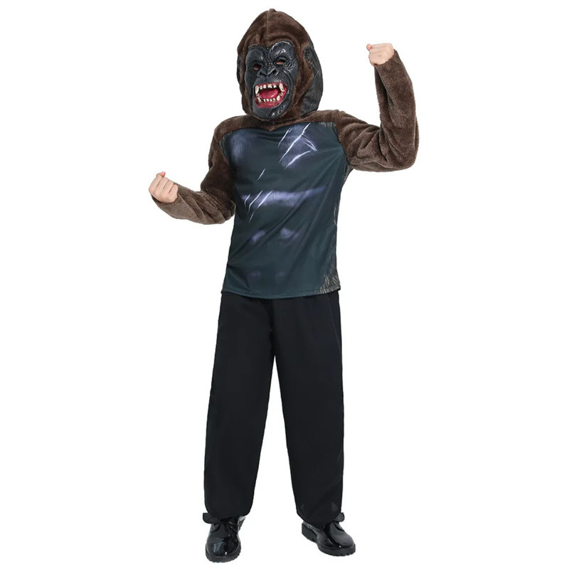 Boys King Kong Cosplay Costumes Gorilla Costume Child Bigfoot Suit ...