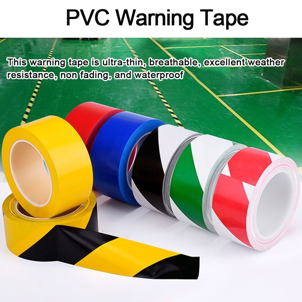 15Meters/roll Adhesive PVC Warning Tape Multifunctional Waterproof Anti ...