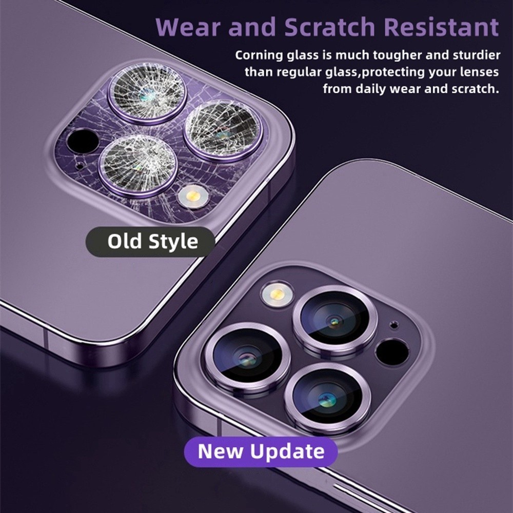 Desert Titanium Camera Lens Protector For iPhone 16 15 14 13 12 11 Pro ...