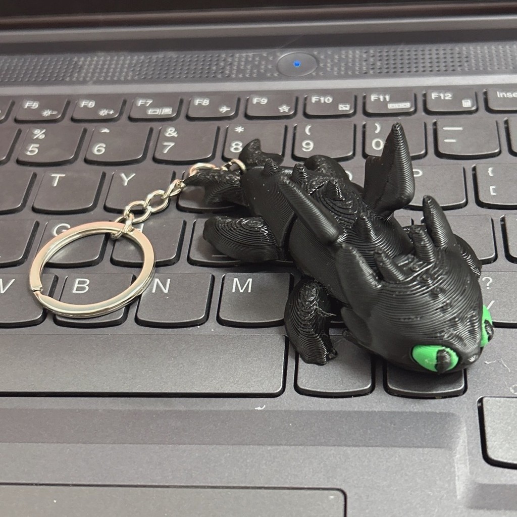 Toothless Series Keychain Hot Movie Night Fury 3D Printing Model ...