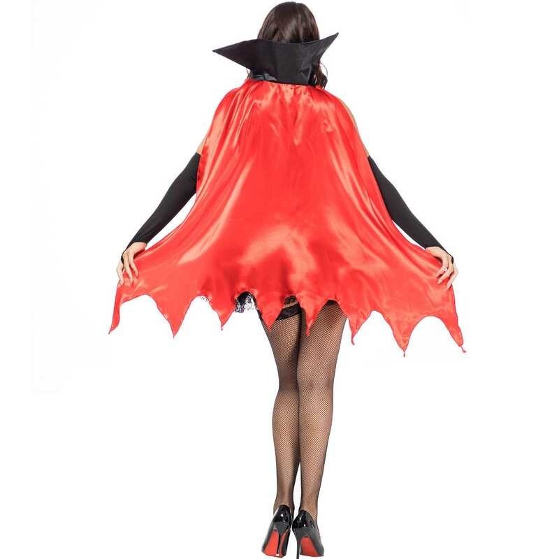 Cloak Sexy Queen Vampire Costume Halloween Play Devil Bat Uniform ...