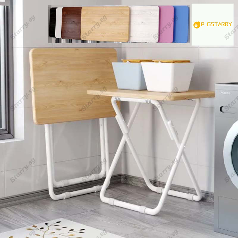 S·T Foldable Dining Table Free-installation Folding Table With Chair ...