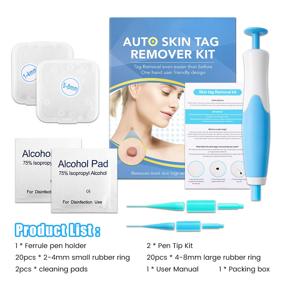 JBMBHC 2 IN 1 Auto Skin Tag Remover Kit Micro Skin Tag Removal Device ...