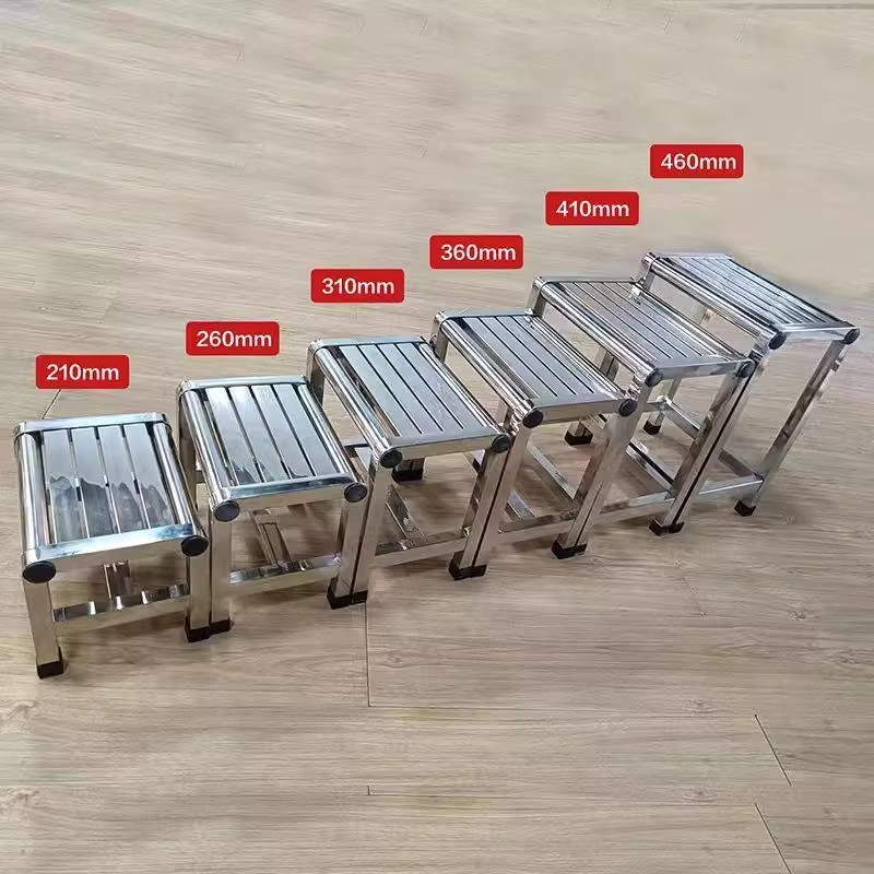 [in stock]Waterproof Stainless Steel Low Stool Bathroom Non-Slip Stool ...